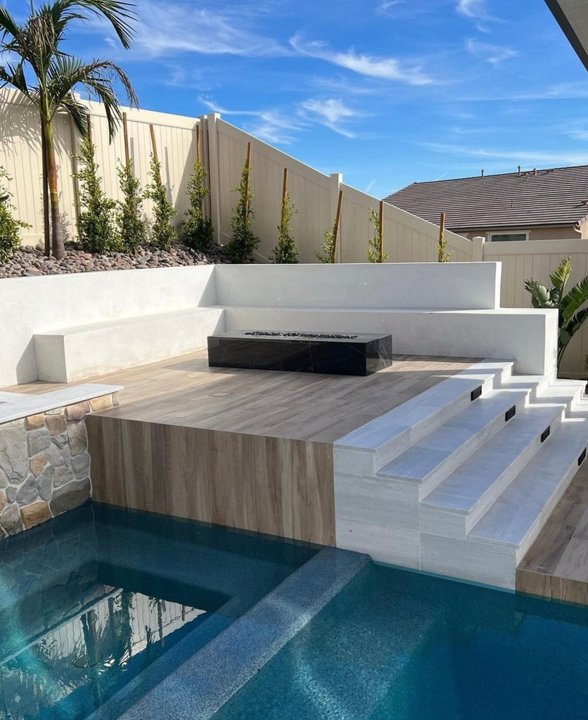 Bianco River Marble Modern Brushed & Sandblasted – Ontario Pool Tile