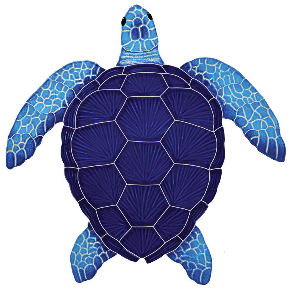 Loggerhead Blue Turtle Medium – Ontario Pool Tile