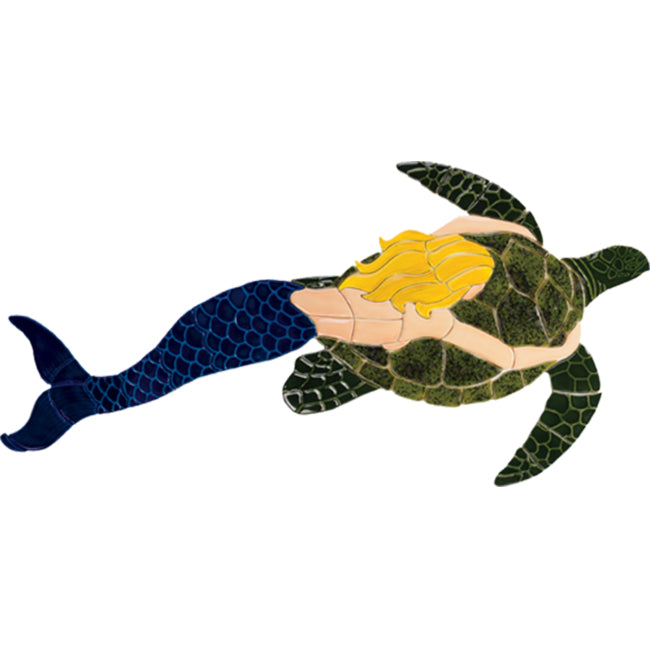 Mermaid with Turtle Blonde – Ontario Pool Tile