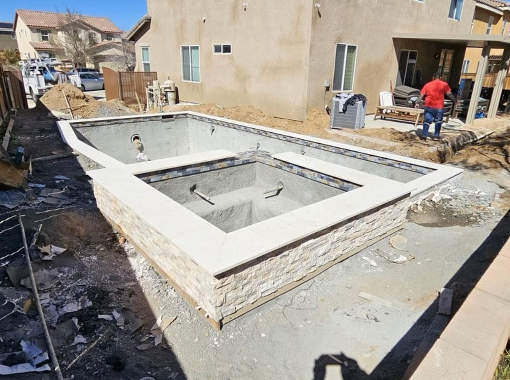 Shell Stone Limestone Modern Brushed & Sandblasted – Ontario Pool Tile